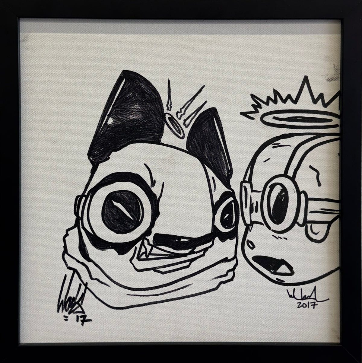 Hebru Brantley x Aaron “Woes” Martin 'Untitled'– End To End Gallery
