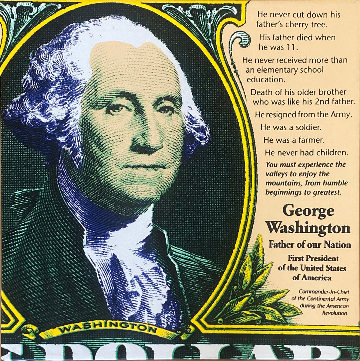 Steve Kaufman 'George Washington: Father of Our Nation'– End To End Gallery
