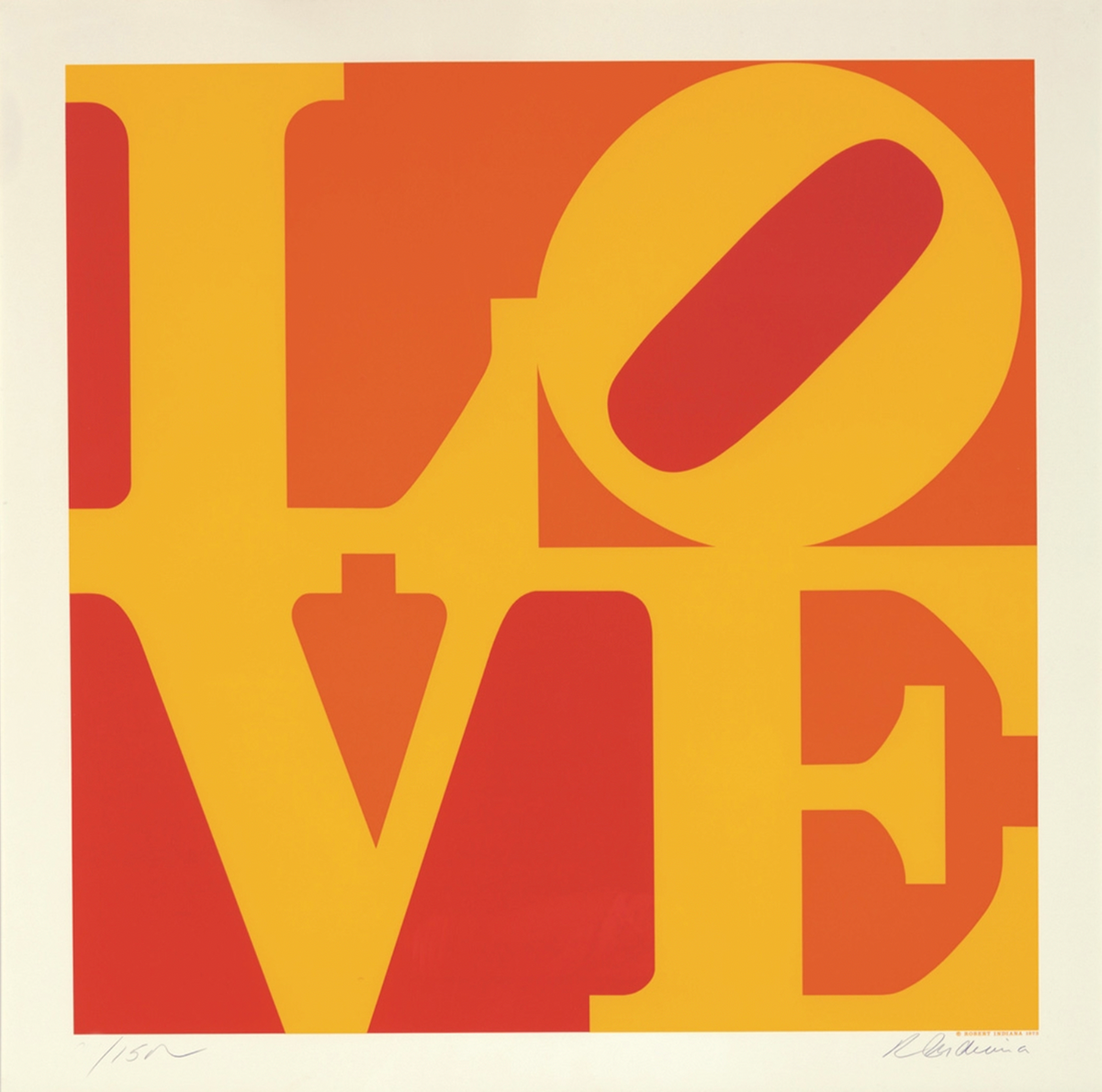 Robert Indiana 'Golden Love'– End To End Gallery